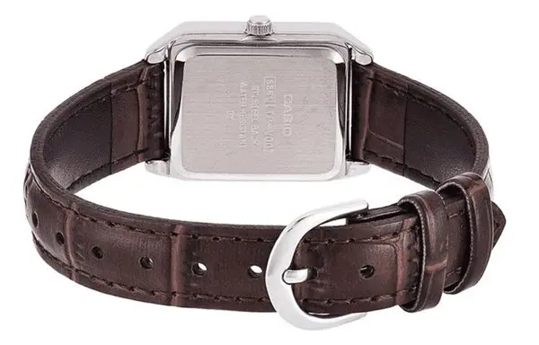 Casio Analog Quartz Watch With Leather Band