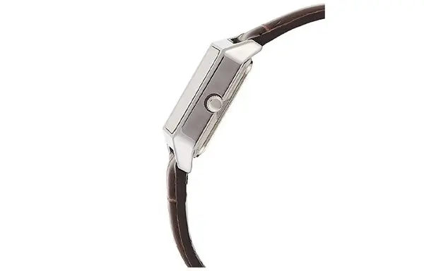 Casio Analog Quartz Watch With Leather Band