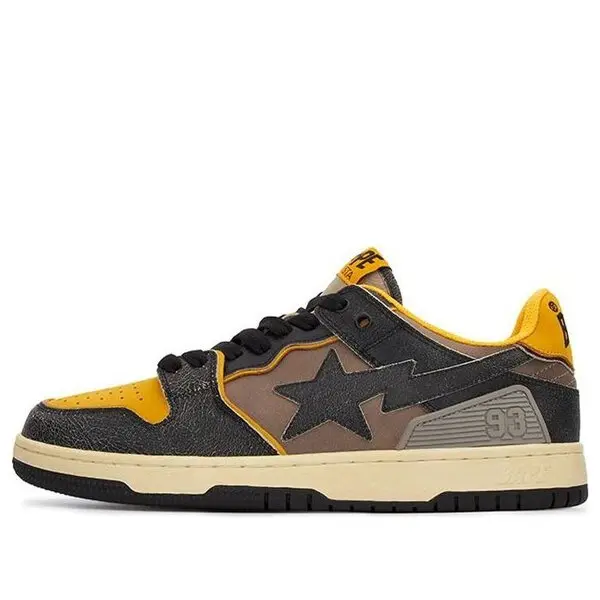 A BATHING APE Sk8 Sta Sneakers - Yellow/black