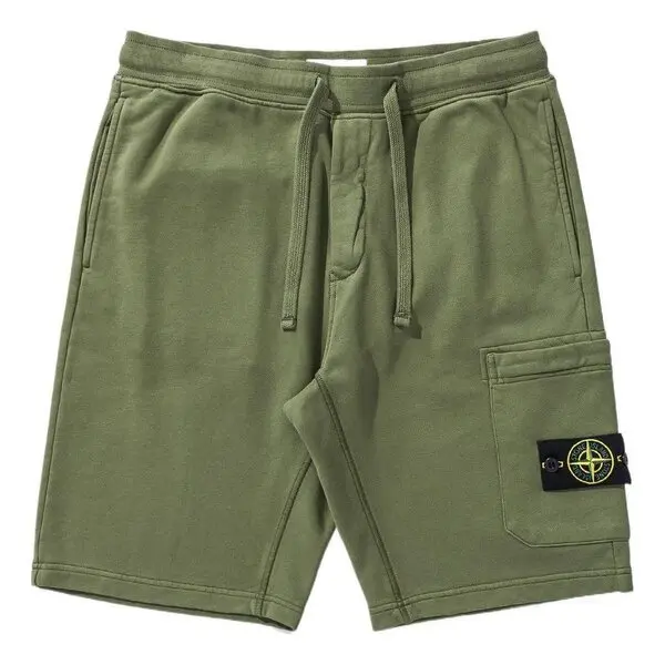 Stone Island Garment Dyed Sweatshorts - Green