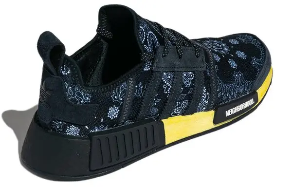 Adidas Neighborhood X Nmd_r1 "navy Paisley Bandana - Blue
