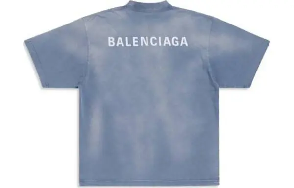Balenciaga Medium Fit T-shirt - Blue/white