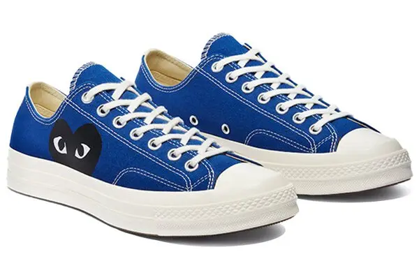 CONVERSE Comme Des Garcons Play X Chuck Taylor All Star 1970s Sneakers - Blue/black
