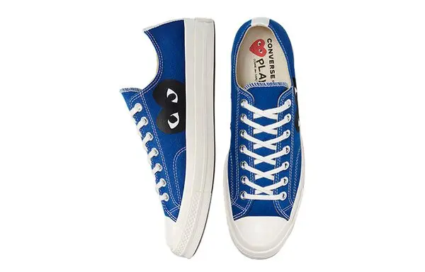 CONVERSE Comme Des Garcons Play X Chuck Taylor All Star 1970s Sneakers - Blue/black