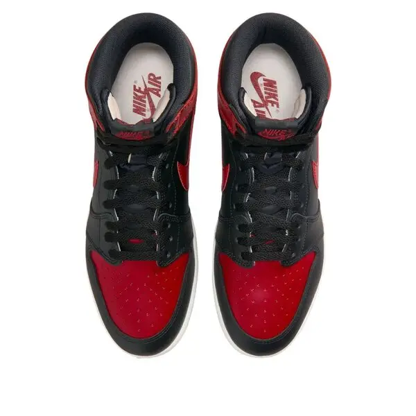 JORDAN 1 High '85 Bred Sneakers - Black/red