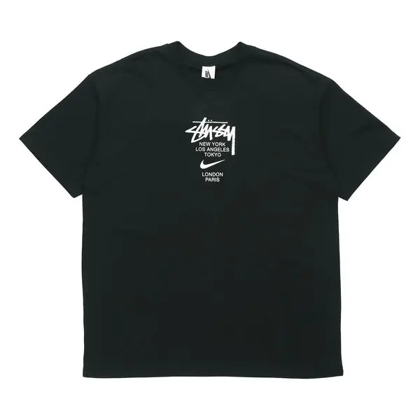 Nike X Stussy Crossover Round Neck Pullover T-shirt Asia Sizing - Black