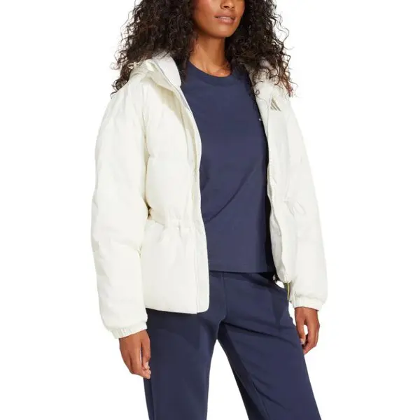 Adidas Padded Hooded Down Jacket - White