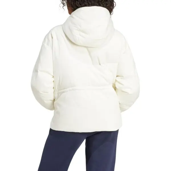 Adidas Padded Hooded Down Jacket - White
