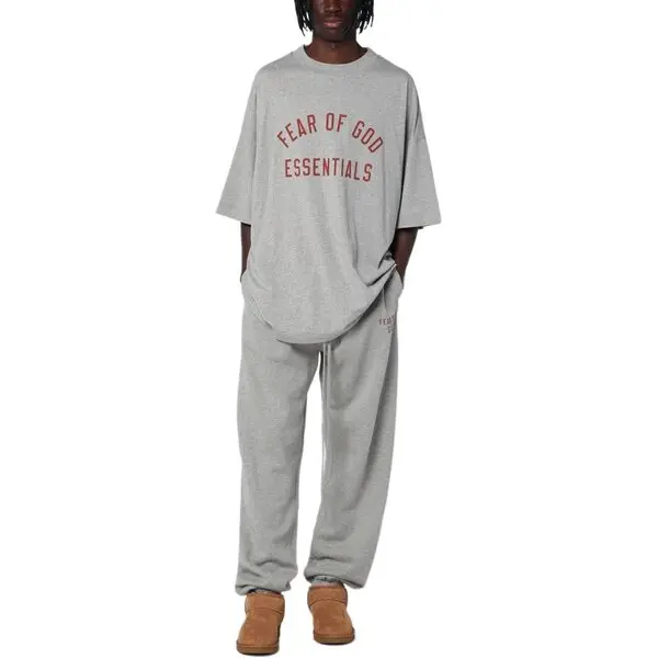 Fear Of God Jersey Crewneck Tee - Dark Heather