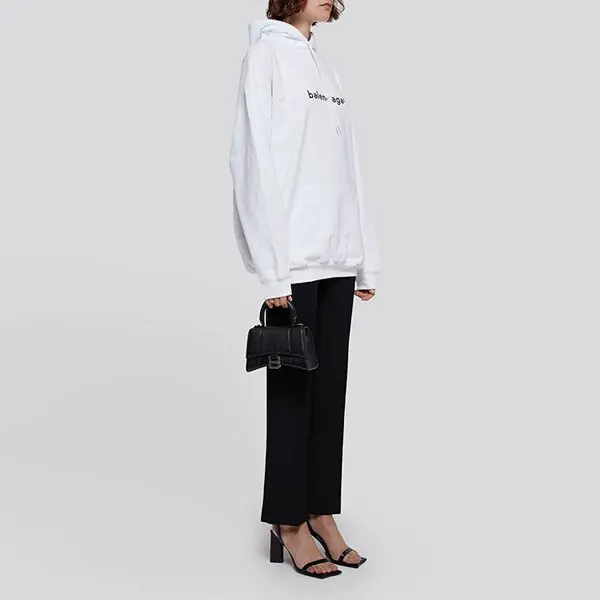 Balenciaga Logo Print Hoodie