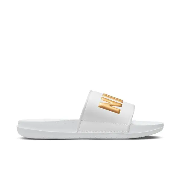 Nike Offcourt Slide Metallic Gold Detail - White/gold