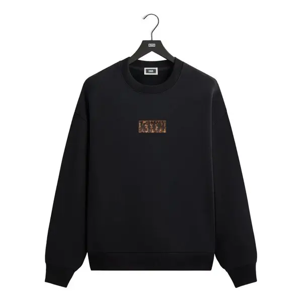 Kith Classic Logo Leopard Applique Nelson Crewneck