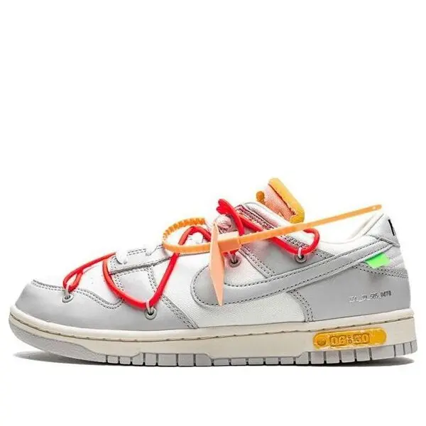 Nike X Off-white Dunk Low "the 50" Collection Lot 06 - Gray/white