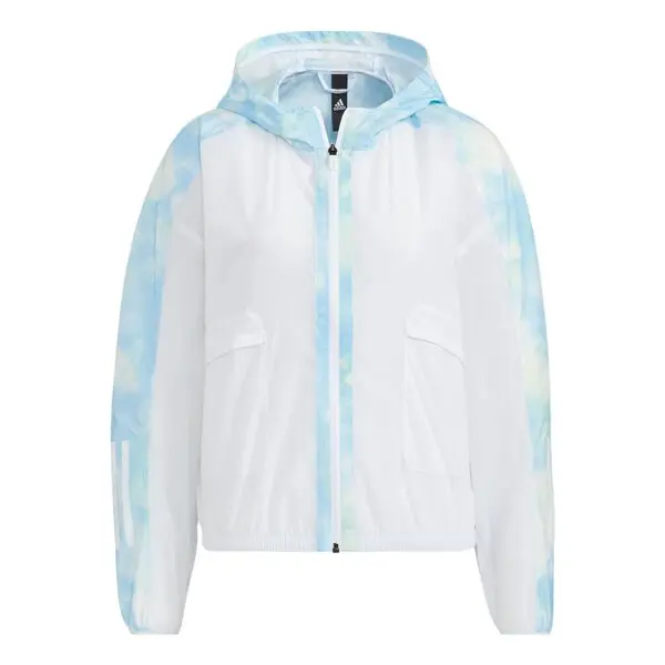 Adidas Met Aop Windbreaker - Blue