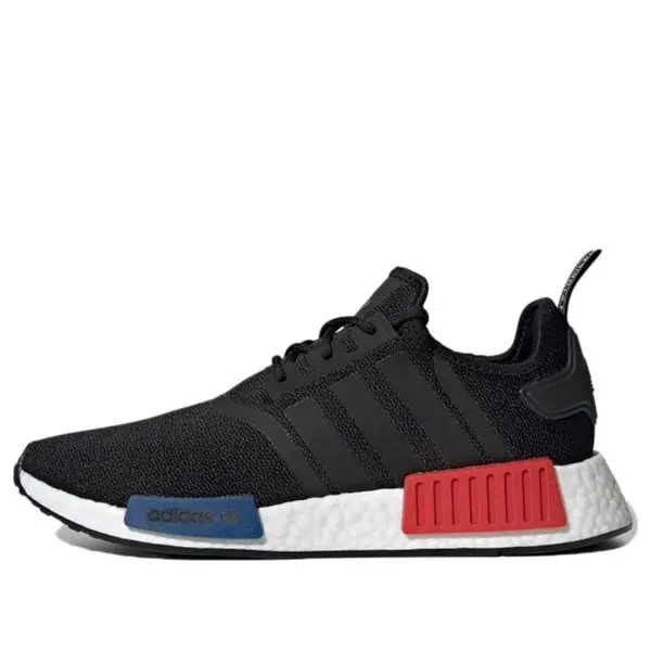 Adidas Nmd_r1 'black Og' Sneakers - Black/red/blue