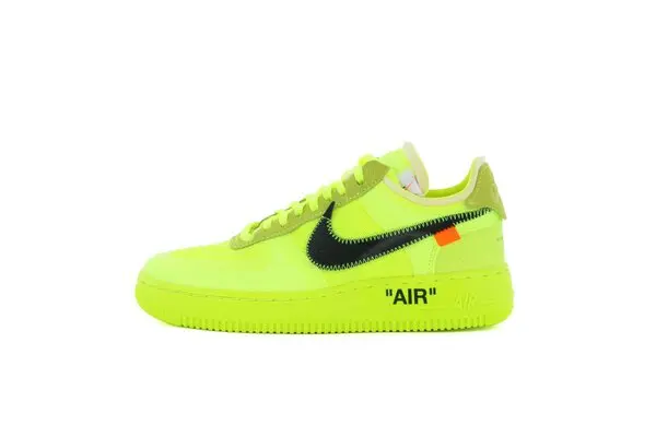 Nike Off-white X Air Force 1 Low 'volt' Sneakers