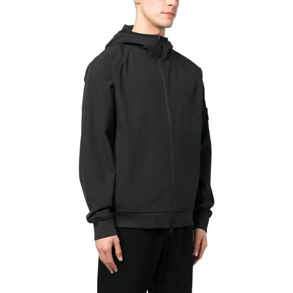 Stone Island Light Soft Shell Hooded Jacket