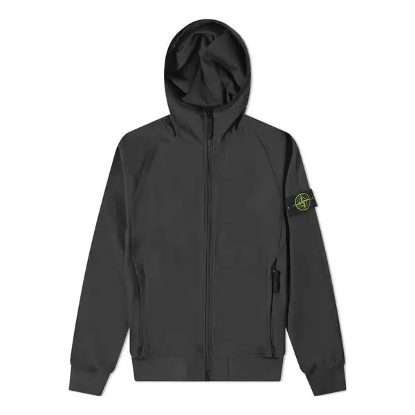 Stone Island Light Soft Shell Hooded Jacket