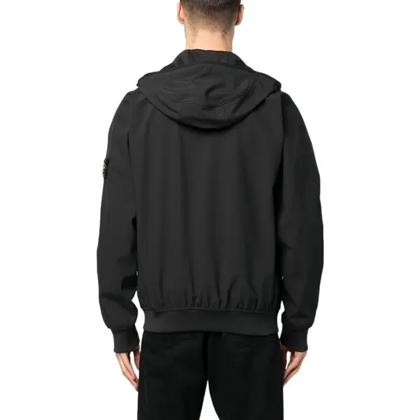 Stone Island Light Soft Shell Hooded Jacket