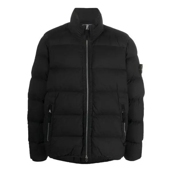 Stone Island Garment Dyed Down Jacket - Black