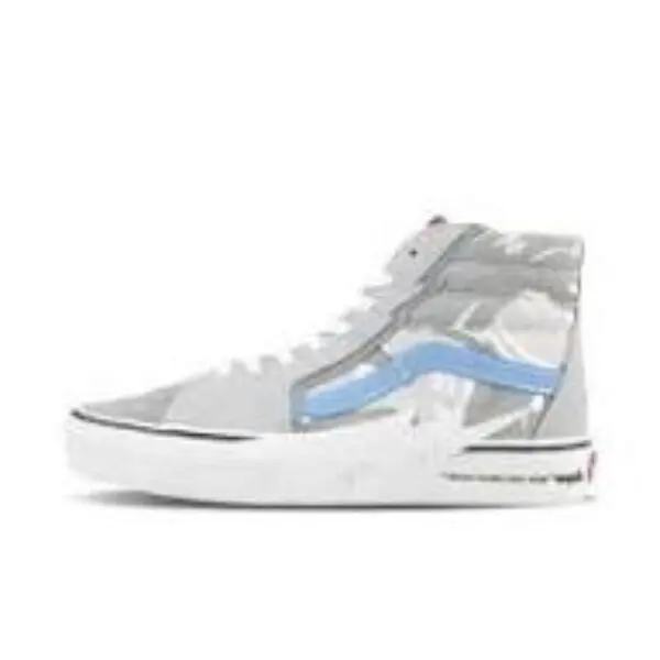 VANS X Aape Sk8-hi Sneakers - Grey/white/blue