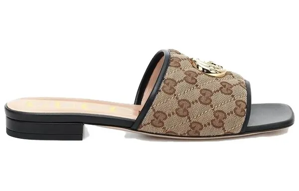 Gucci Gg Canvas Slide Sandals - Default Color