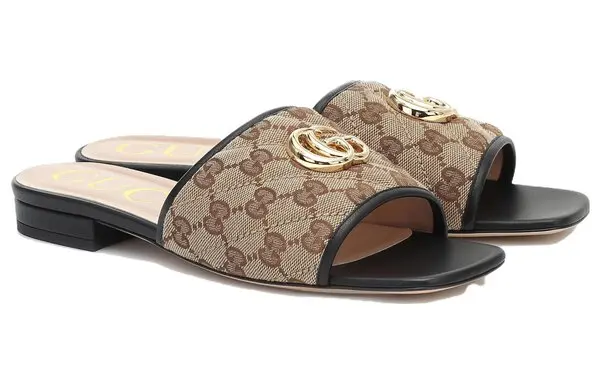 Gucci Gg Canvas Slide Sandals - Default Color