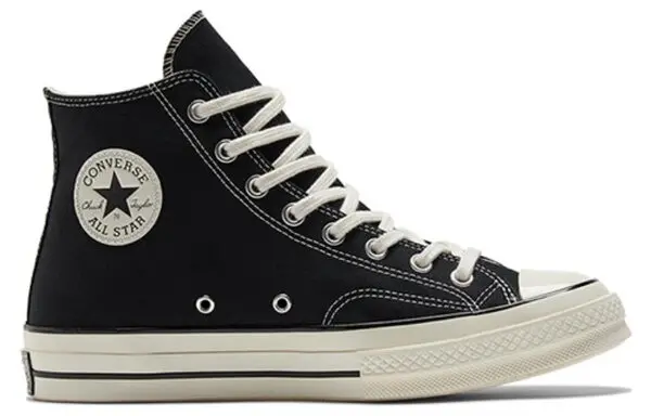 CONVERSE Chuck Taylor All Star 1970s Varsity Letter High Top Sneakers - Black
