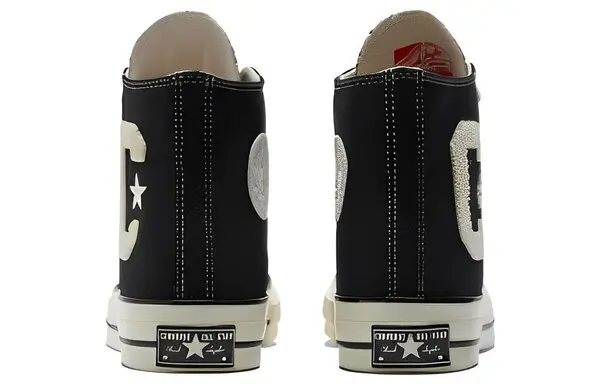CONVERSE Chuck Taylor All Star 1970s Varsity Letter High Top Sneakers - Black
