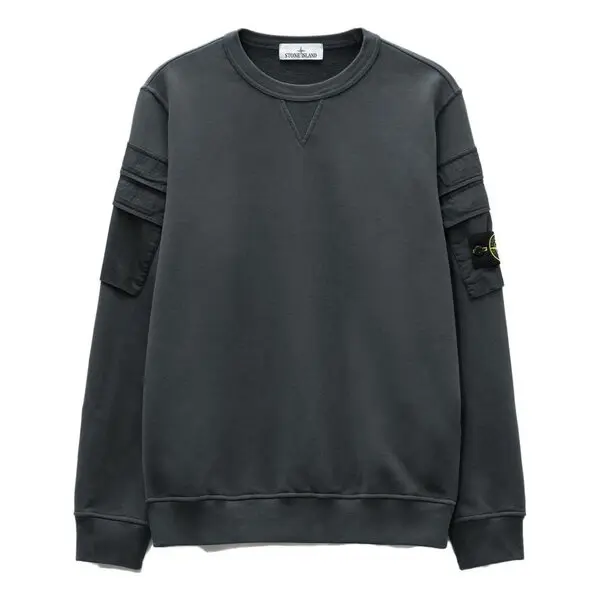 Stone Island Crewneck With Sleeve Pockets