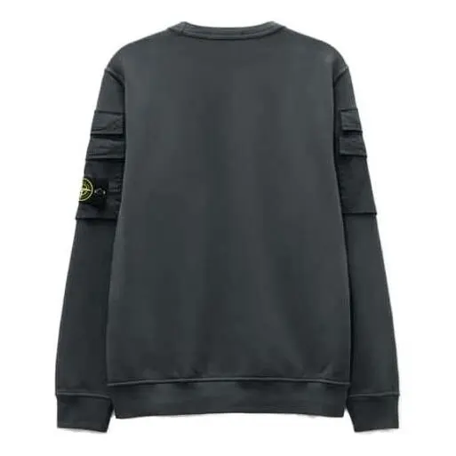 Stone Island Crewneck With Sleeve Pockets