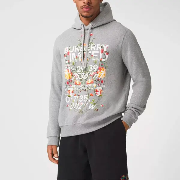 Burberry Printed Pullover Hoodie