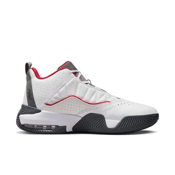 JORDAN Air Stay Loyal High Top Sneakers - White/light Graphite/university Red