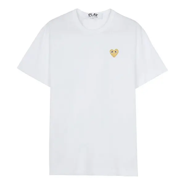 Play Comme Des Garcon Gold Heart T-shirt
