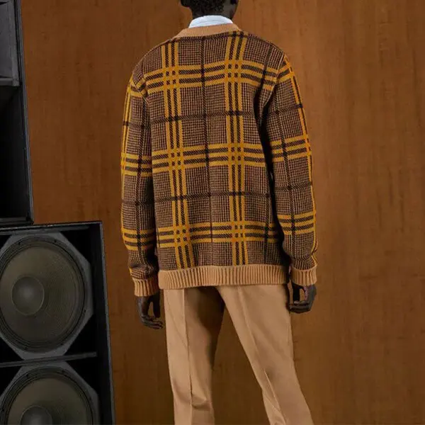 Gucci Reversible Wool Knit Cardigan