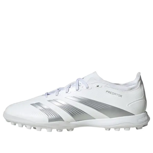 Adidas Predator 24 League Low Turf Shoes - White/silver