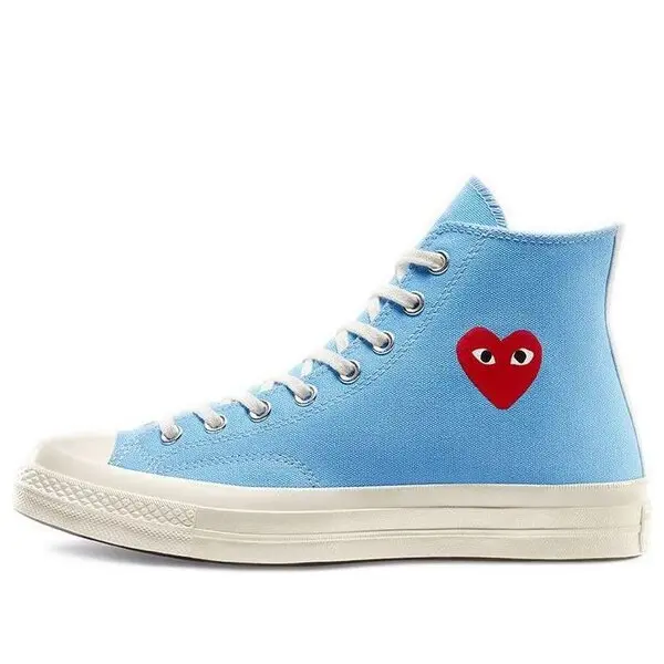 CONVERSE Comme Des Garçons Play X Chuck 70 High Top Sneakers - Blue