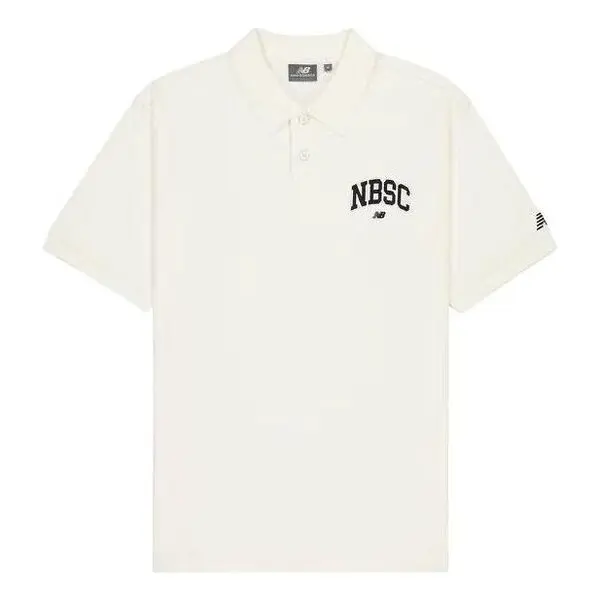NEW BALANCE Small Nbsc Polo Shirt Asia Sizing - Ivory