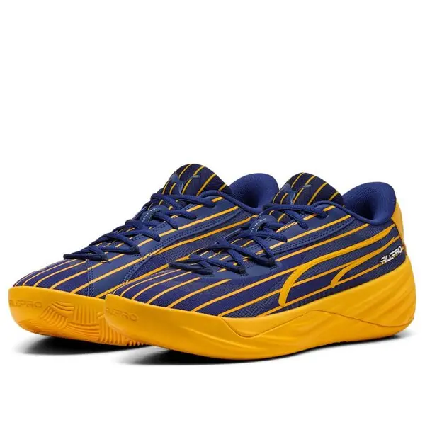 PUMA All-pro Nitro Athletic Sneakers - Navy/gold