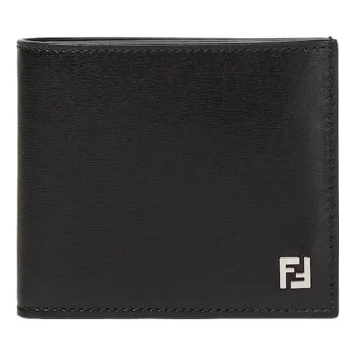 Fendi Ss26 Squared Ff Wallet - Black