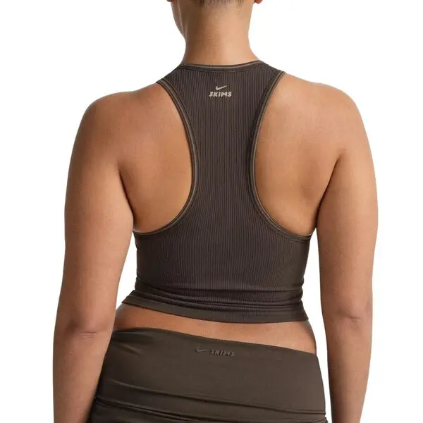 Nike X Skims Ribbed Seamless Racer Front Tank