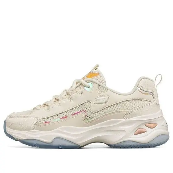 Sketchers D'lites 4.0 Low Top Athletic Sneakers - White