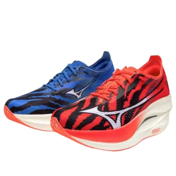 Mizuno Wave Rebellion Pro 3 'onihayai' Athletic Sneakers - Red/blue