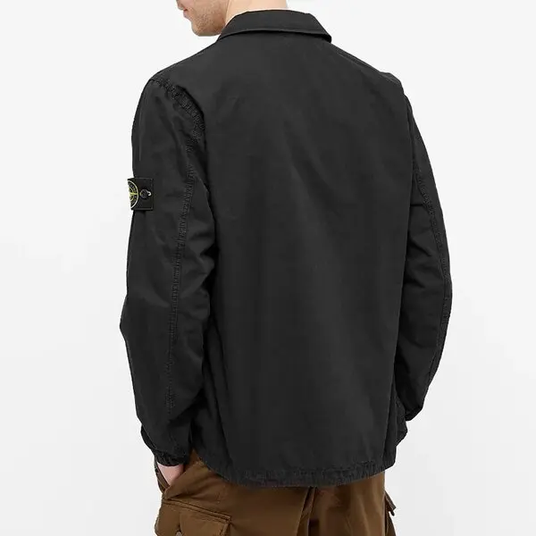 Stone Island Zip Pocket Overshirt - Black