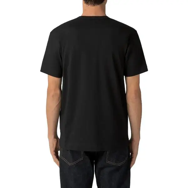 Play Comme Des Garcon Basic Invaders T-shirt Red Emblem - Black
