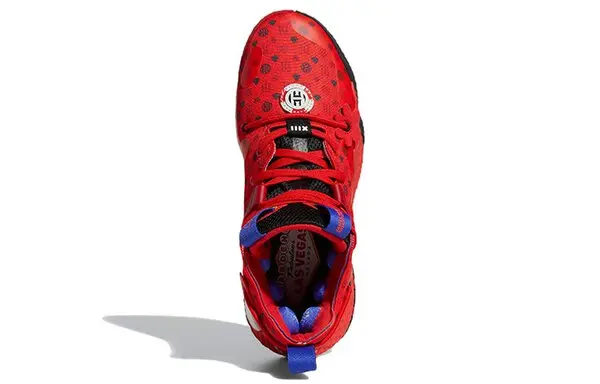 Adidas Harden Volume 6 Vivid Monogram Sneakers - Red