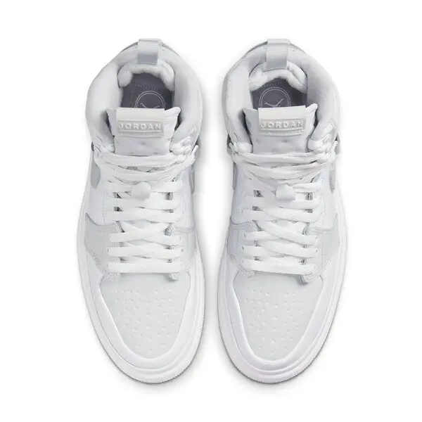 JORDAN Air 1 Acclimate High Top Sneakers - White/grey