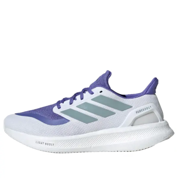 Adidas Pureboost 5 Athletic Sneakers - White/purple
