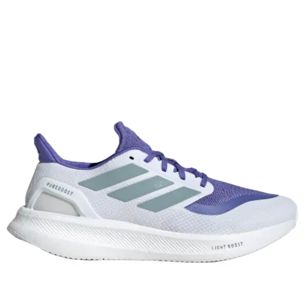 Adidas Pureboost 5 Athletic Sneakers - White/purple