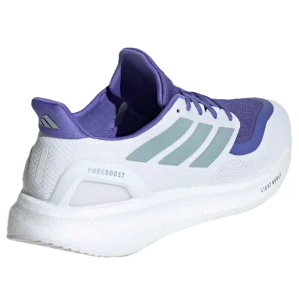 Adidas Pureboost 5 Athletic Sneakers - White/purple